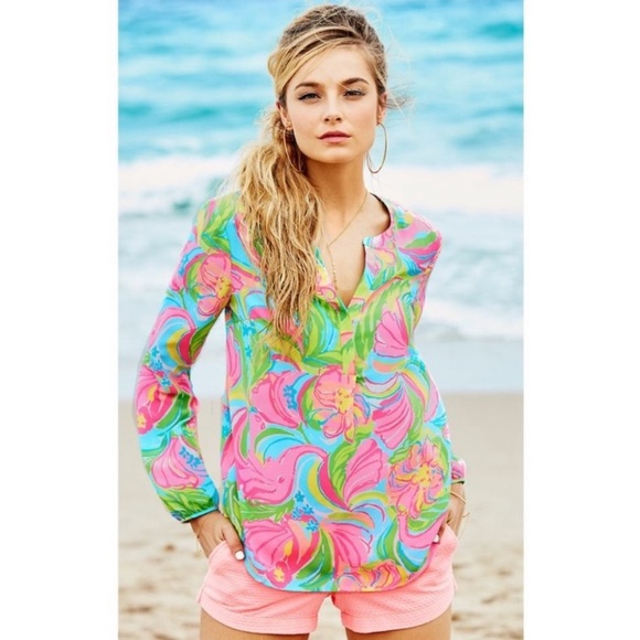 Lilly Pulitzer | Tops | Lilly Pulitzer Stacey So A Peeling Elephant ...